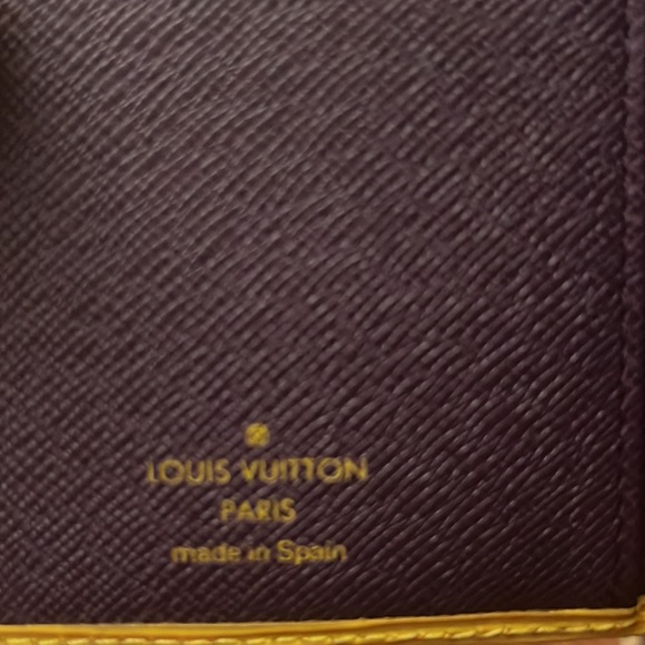 Louis Vuitton | Accessories | Authentic Louis Vuitton Yellow Check Book ...